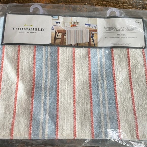 Threshold | Dining | Nwt Threshold Cotton Extended Table Runner | Poshmark